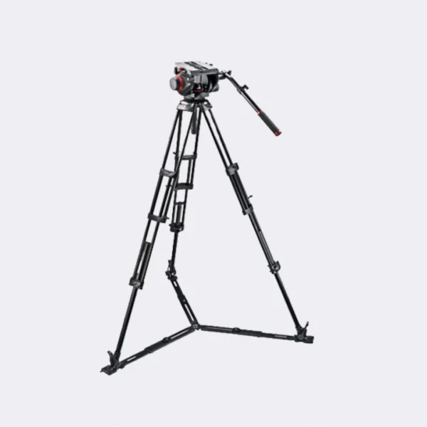 Manfrotto 509HD fluid video head & 545GBK alu twin leg tripod ...