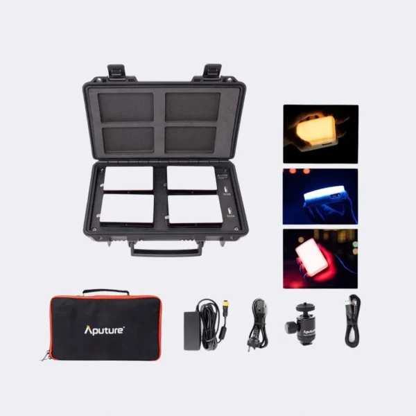 Aputure MC 4 light travel kit – snapshotrentals.in